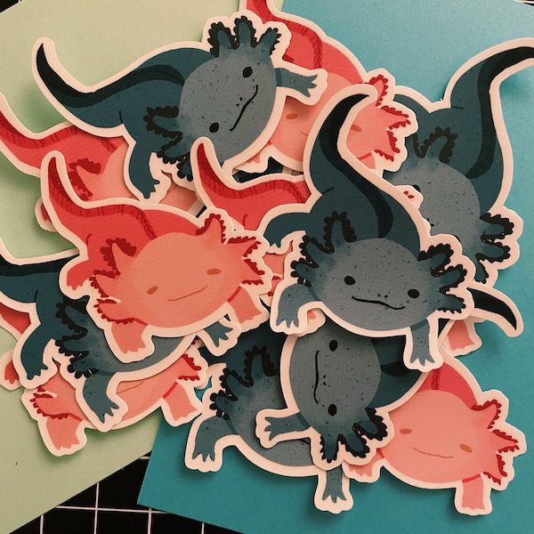 Axolotl Sticker - Etsy