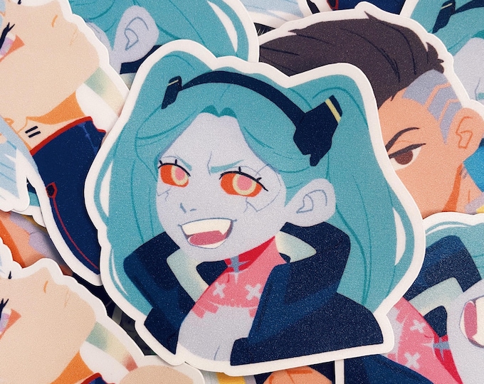 Rebecca (becca) Cyberpunk Edgerunners Bust Sticker - Etsy