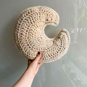 Moon Pillow Crochet Pattern / Nursery Pillow / Galaxy Pillow / Crescent ...