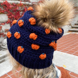 Pumpkin Beanie Crochet Pattern / Toddler to Adult Size / Fall Toque ...