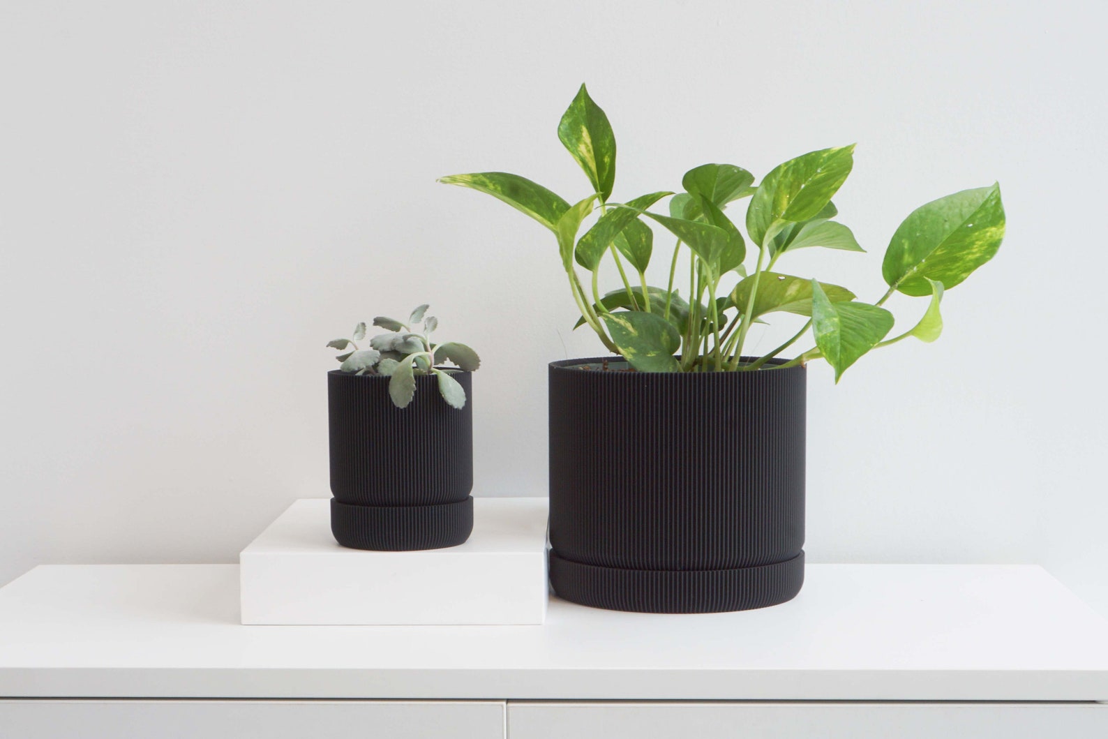 Black Plant Pot Black Planter Indoor Planter Indoor - Etsy