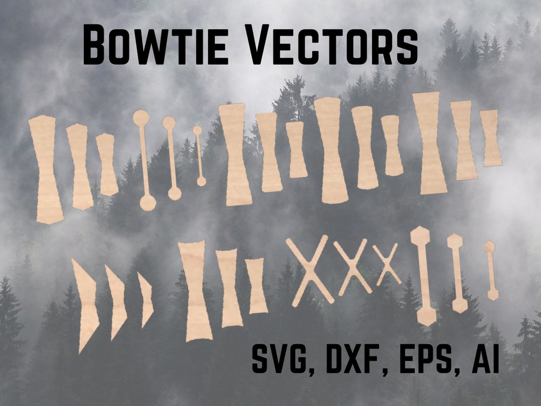 Bowtie Inlay Templates, CNC Laser Cut Files (digital Download) - Etsy