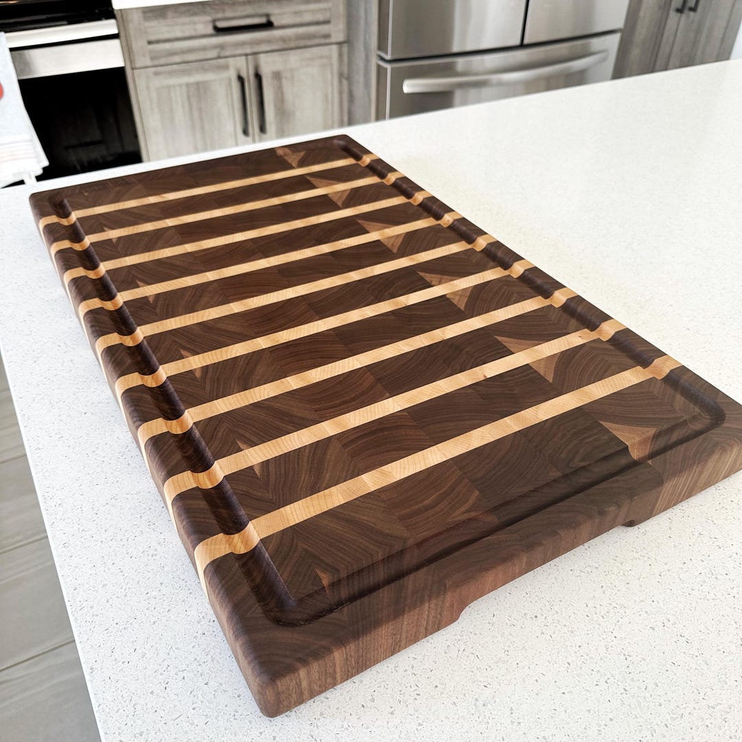 End Grain Butcher Block, Thick Cutting Board, Butcher Block, Carving ...