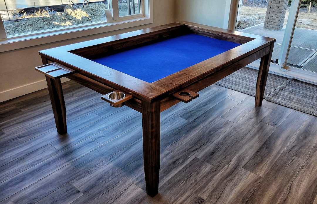 Walnut Board Game Table, Game Table, Board Game Table, Gaming Table ...