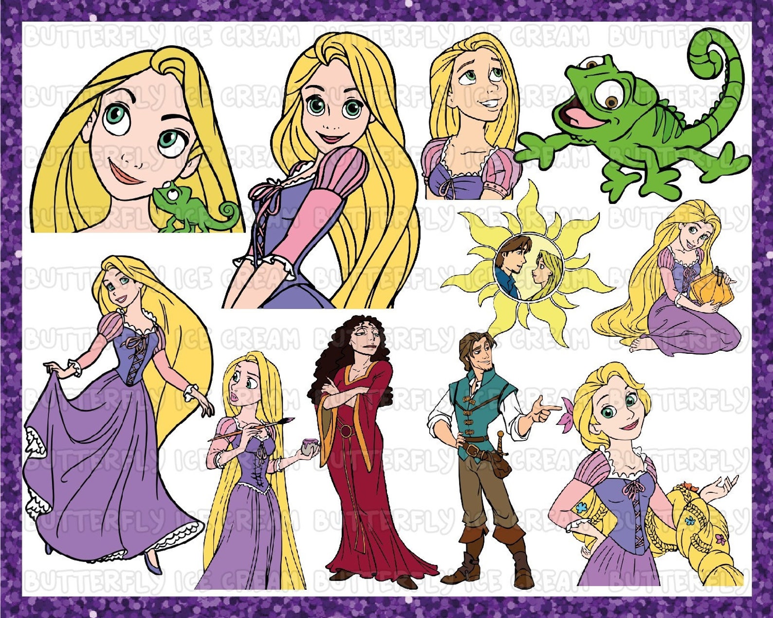 Tangled Svg, Rapunzel Svg, Princess Svg, Tangled, Princess Svg, Tinsel ...