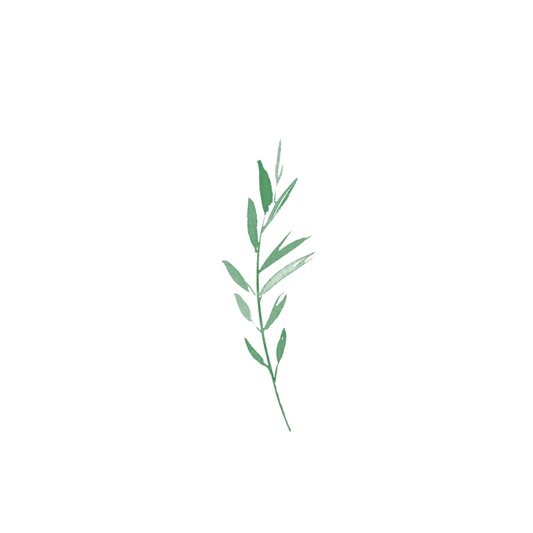 Minimalistic Greenery Printable| Five Digital Images | Download Only - Etsy
