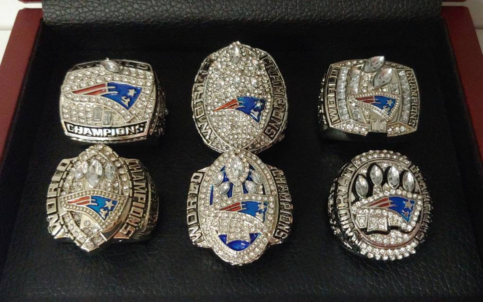 Tom Brady New England Patriots 6 Championship Ring Set With | Etsy
