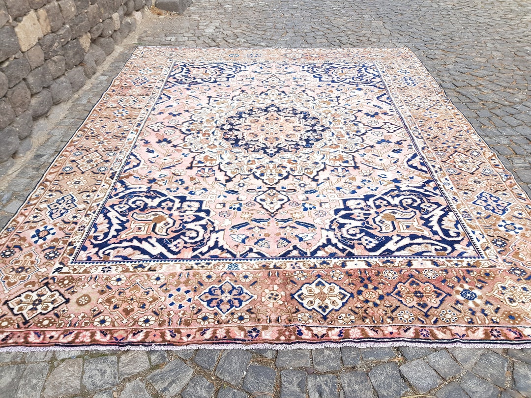 12x10 Persian Rug , Handcrafted Persian Rug , Vintage Rug, Rug for ...