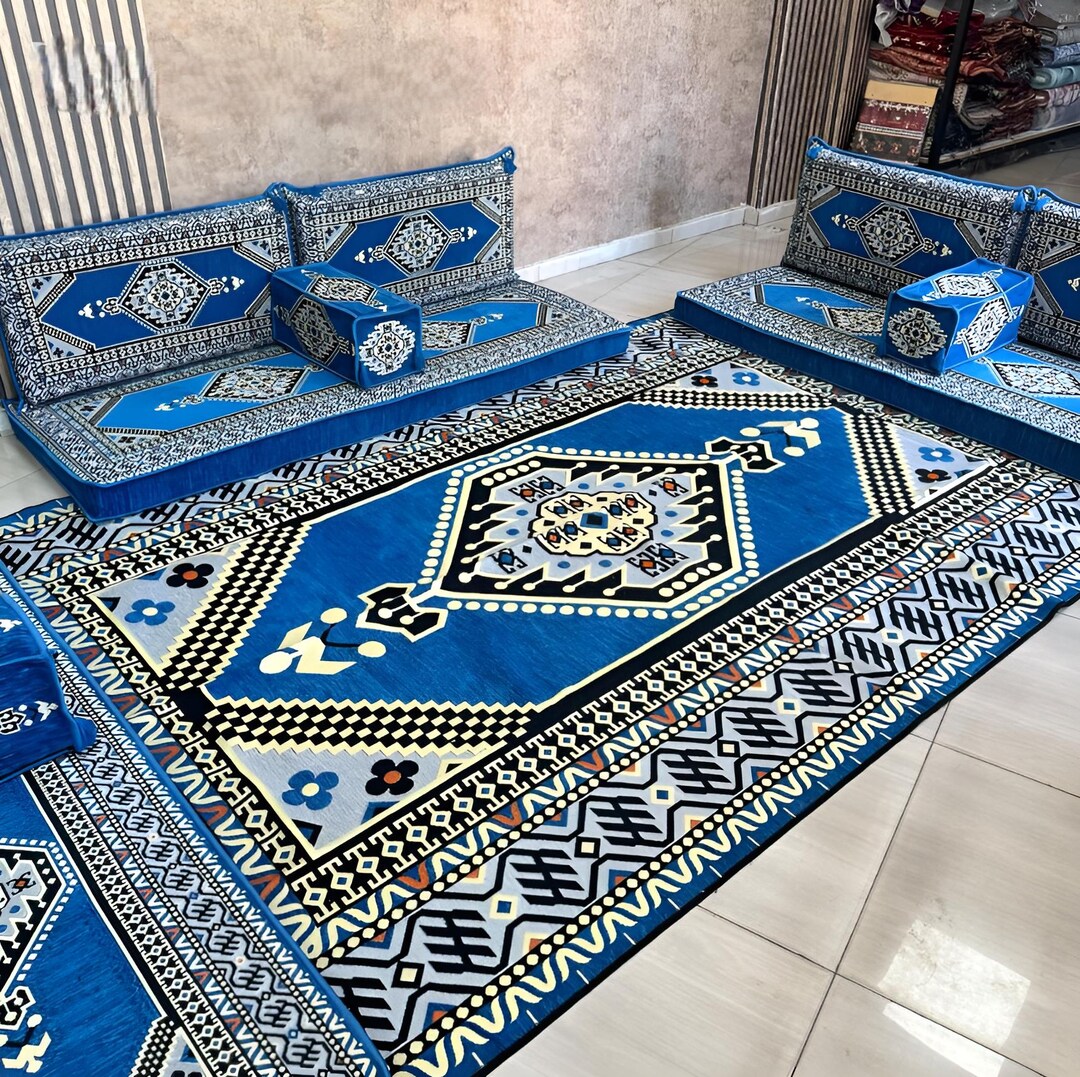 Floor Sofa Set Moroccan Couch Sofa Arabic Majlis Sofa , Middle East ...