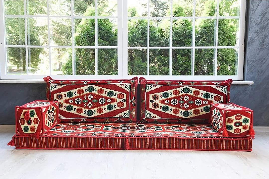 Versatile Arabic Floor Sofa, Sectional Sofa, Floor Cushion Daybed ...