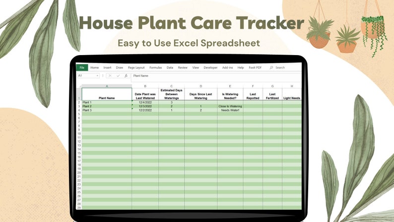 House Plant Watering Tracker. Plant Cactus and Succulent Journal ...