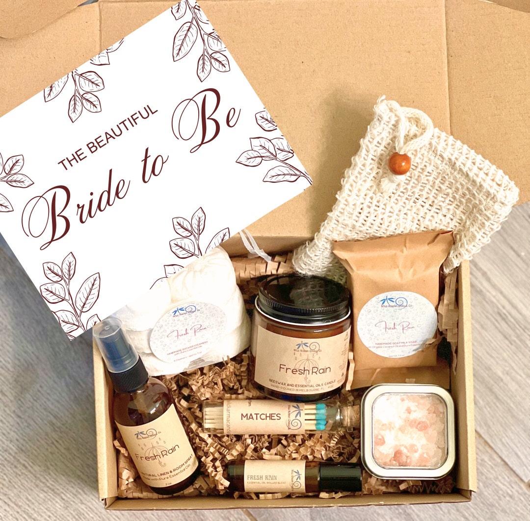 Bride Gift Box Nontoxic Bridal Shower Gift Beeswax Candle Gift Box ...