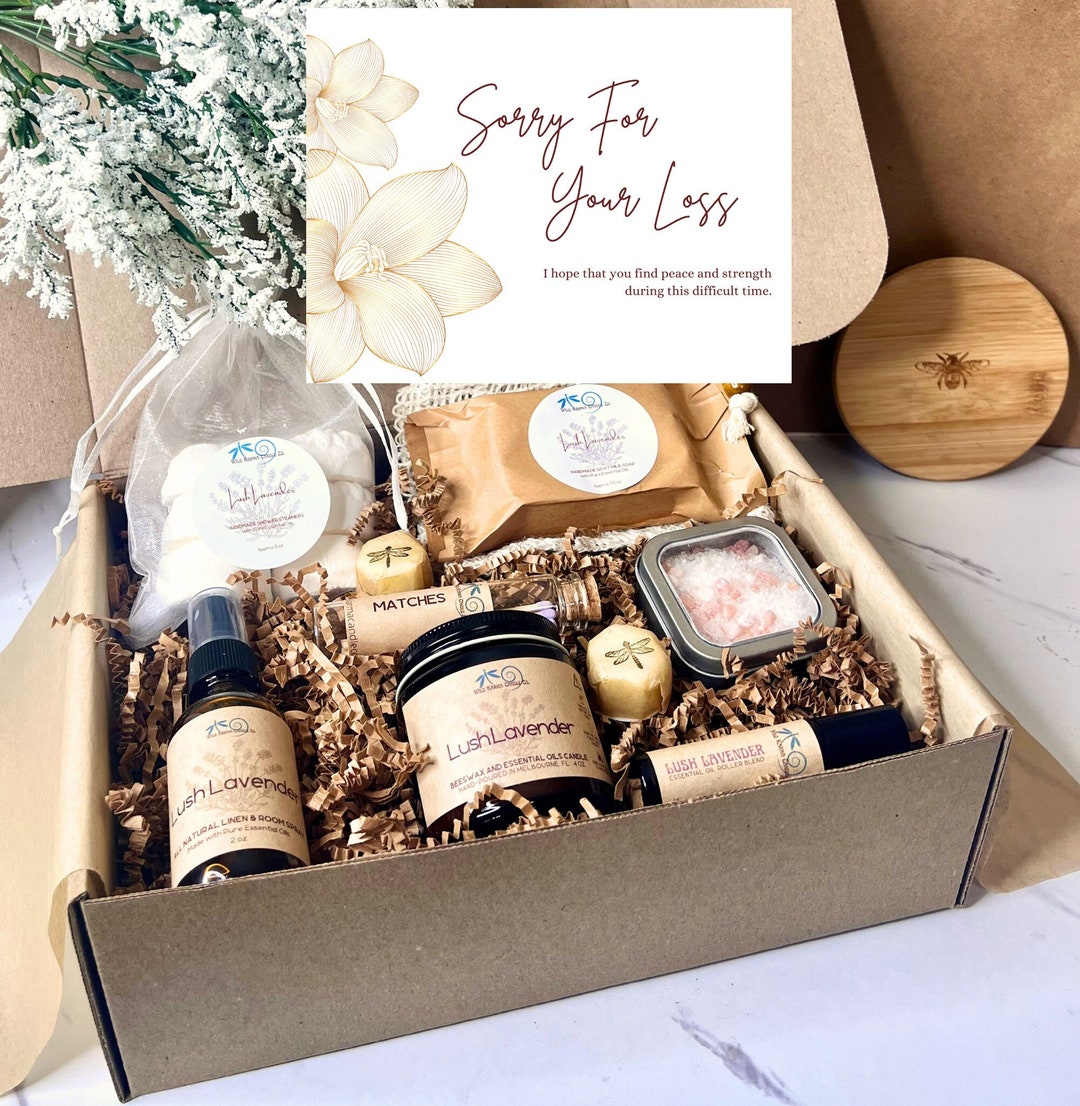 Sympathy Gift Box With Grief Card Set Loss of Loved One Grief Gift Box ...