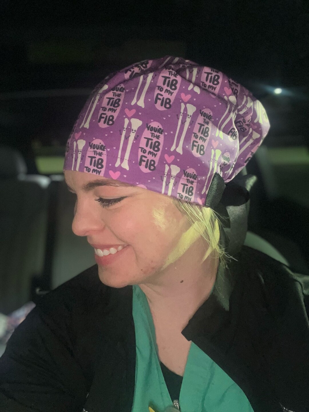 Tib to My Fib, Ortho Pun Fun, Scrub Cap, Surgery, Student Nurse ...