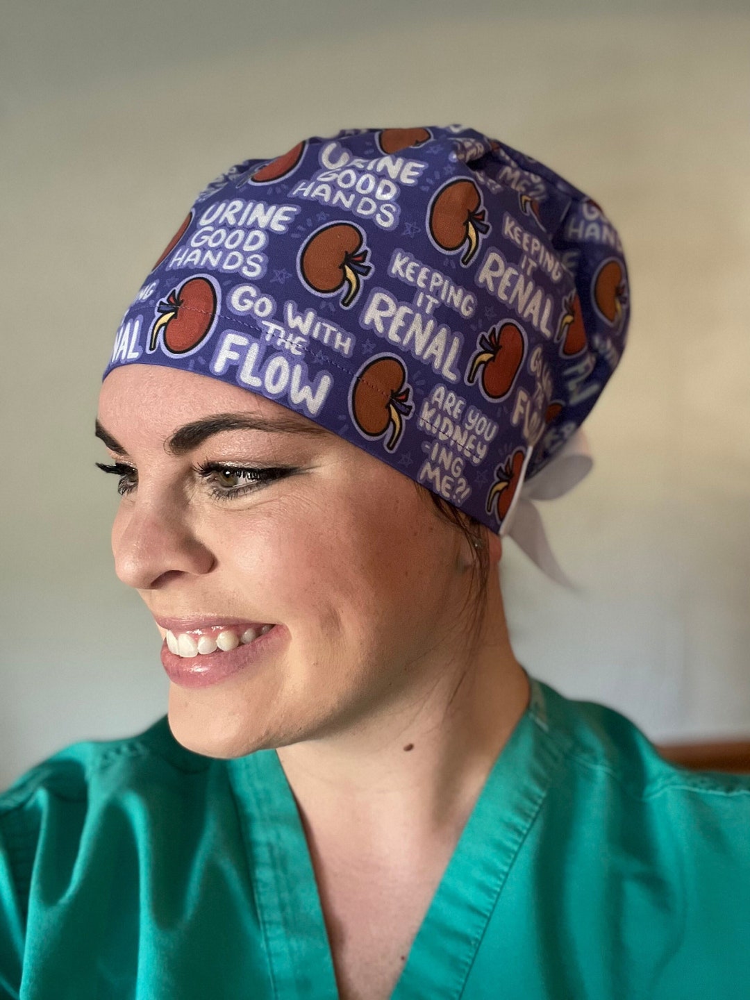 Kidneys Pun Fun Scrub Cap Surgeon Nephrology Nephrologist - Etsy