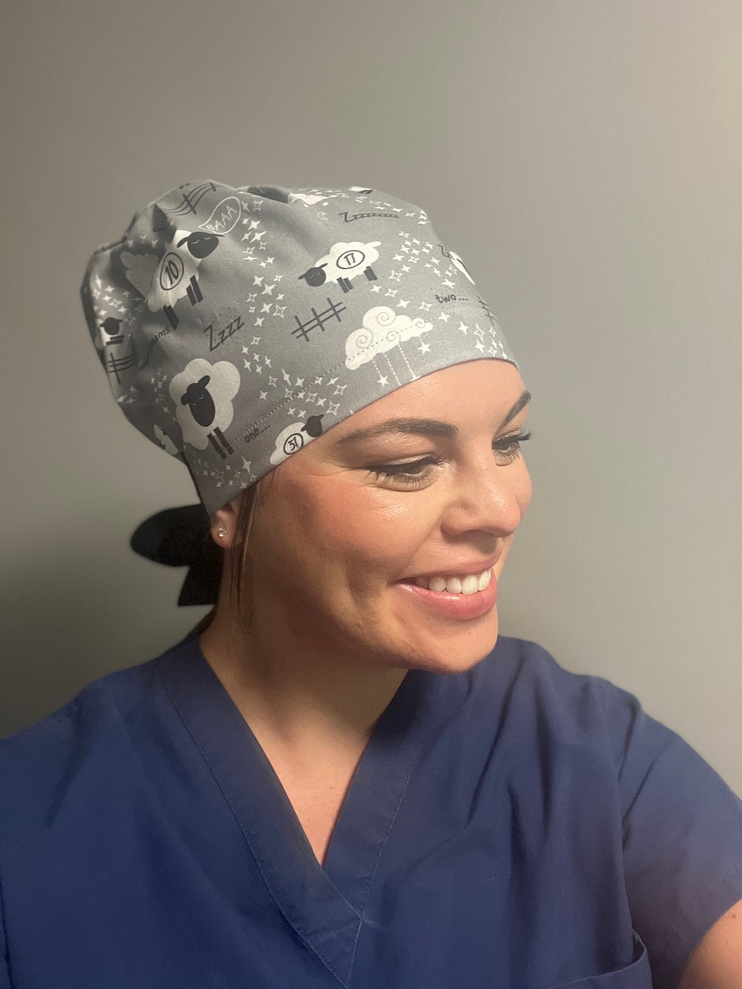 Counting Sheep Anesthesia Scrub Cap, Scrub Hat, Surgical Scrub Hat ...