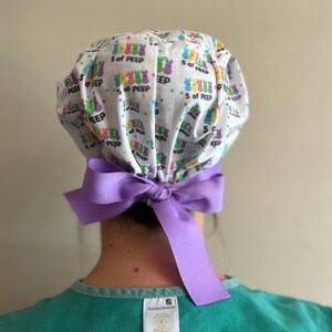 5 of PEEP Scrub Cap, Surgical Scrub Hat, Anesthesia Humor, CRNA, Nurse ...