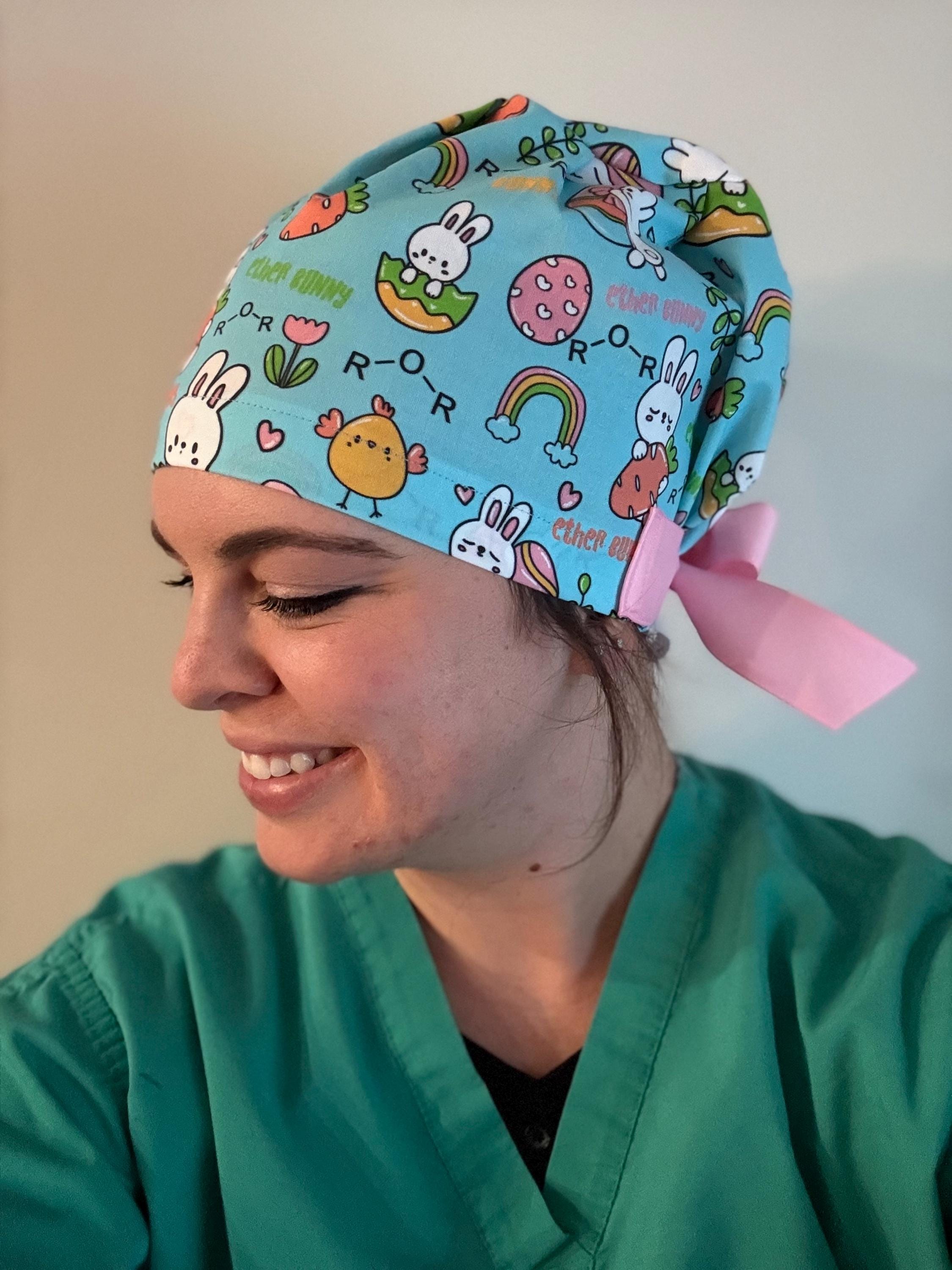 Ether Bunny Anesthesia Scrub Cap: Easter Chick, CRNA Nurse Gift - Etsy