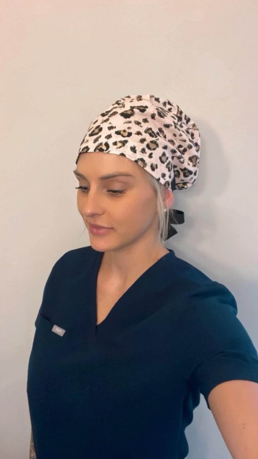 Pink Leopard Scrub Cap, Scrub Hat, Surgical Scrub Hat, Surgery Cap ...