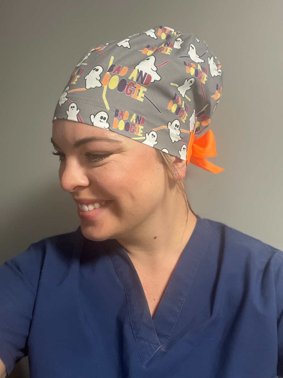 Bad and Bougie Ghost Scrub Cap: Halloween Operating Room Cotton - Etsy