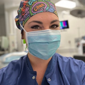 CRNA Scrub Cap, Certified Registered Nurse Anesthetist, ET Tubes ...