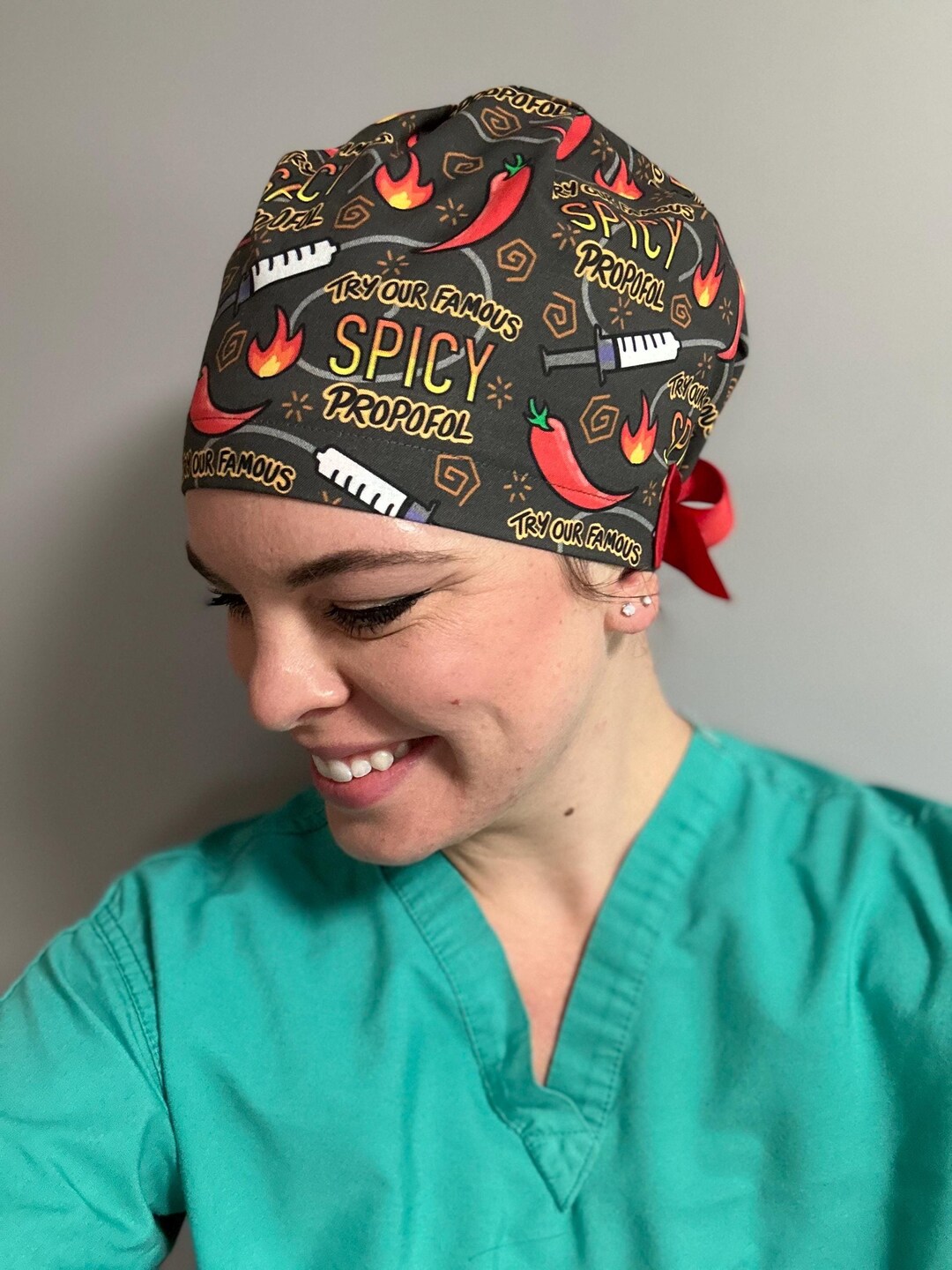 Spicy Propofol Scrub Cap, Operating Room, CRNA, Anesthesiologist ...