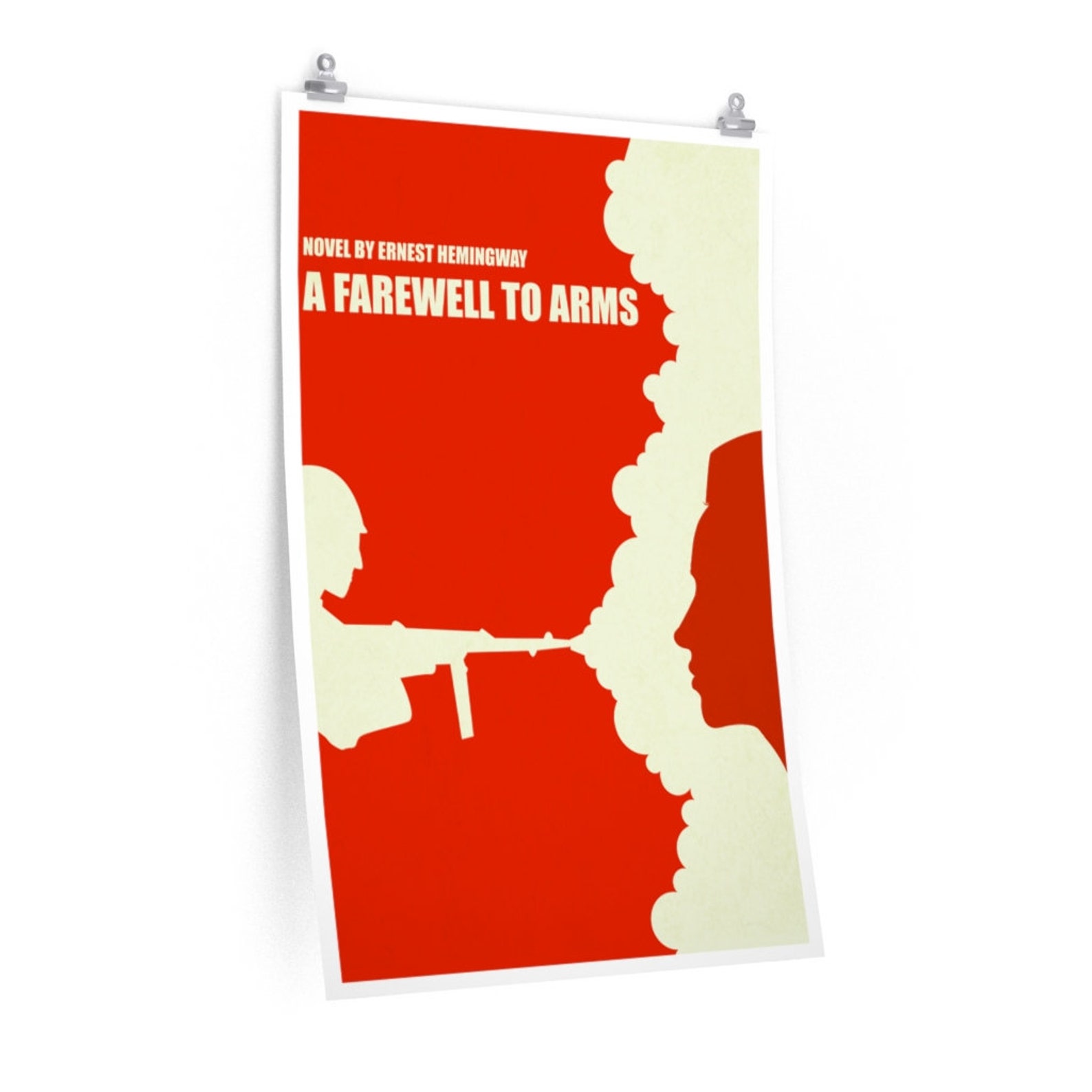 Ernest Hemingway Poster,a Farewell to Arms,minimalist,hemingway Fan ...