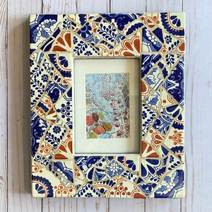 5x7 Talavera Mosaic Tile Picture Frame, Wall Art - Etsy