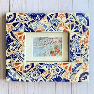 5x7 Talavera Mosaic Tile Picture Frame, Wall Art - Etsy