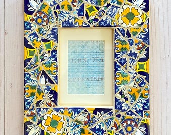 5x7 Talavera Mosaic Tile Picture Frame, Wall Art - Etsy