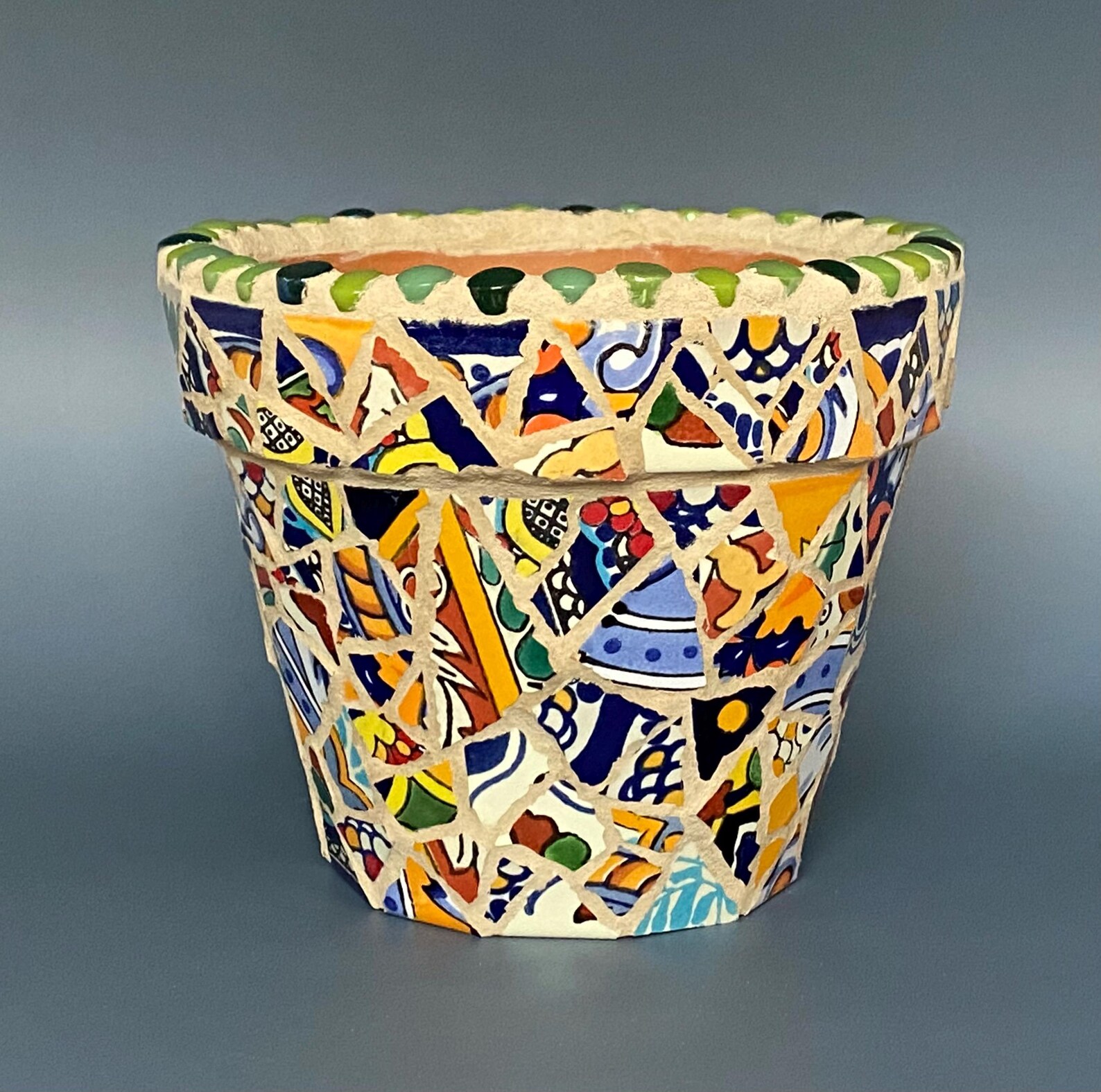 Sunflower Mosaic Tile Planter, Talavera Mosaic Pot, Mosaic Art - Etsy