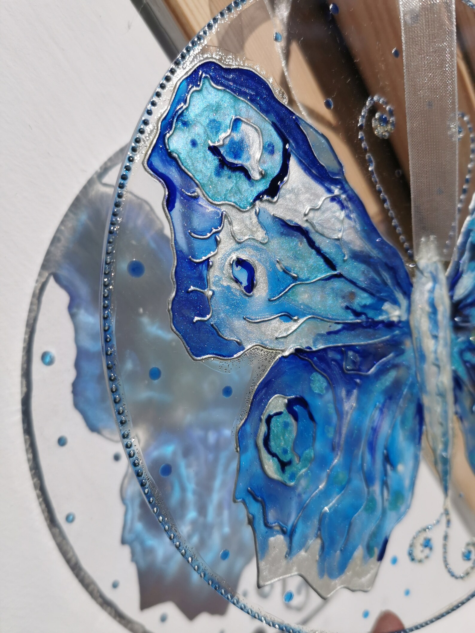 Suncatcher Blue Monarch Style Butterfly Wall and Window Art - Etsy