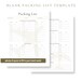 Packing List Bundle, Template, Digital Instant Printable Download - Etsy