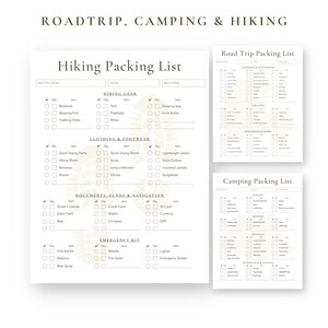 Packing List Bundle, Template, Digital Instant Printable Download - Etsy