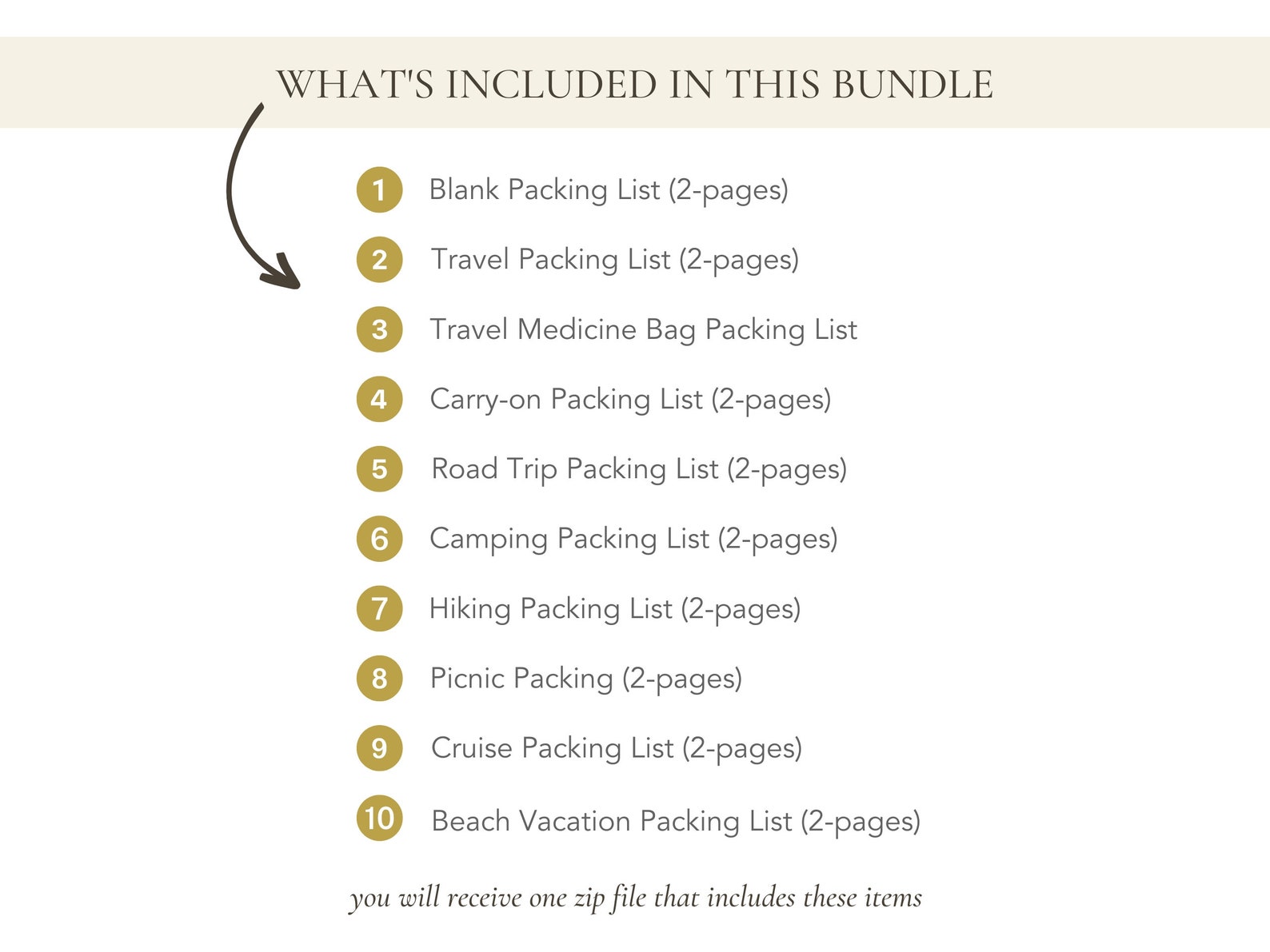 Packing List Bundle, Template, Digital Instant Printable Download - Etsy