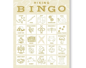 Camping Bingo Cards, Digital Instant Printable Download - Etsy