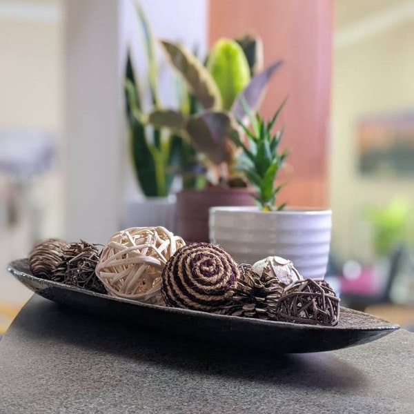 Long Decorative Bowl Centerpiece - Etsy