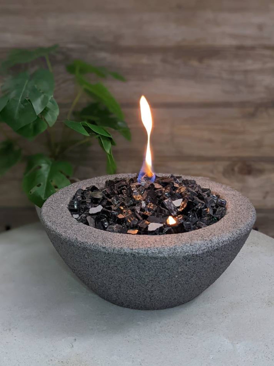 Tiki Torch Fire Pit Tabletop Fireplace Cabin Decor - Etsy