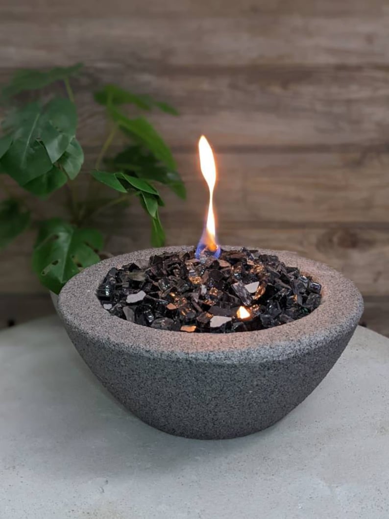 Tiki Torch Fire Pit Tabletop Fireplace Cabin Decor - Etsy