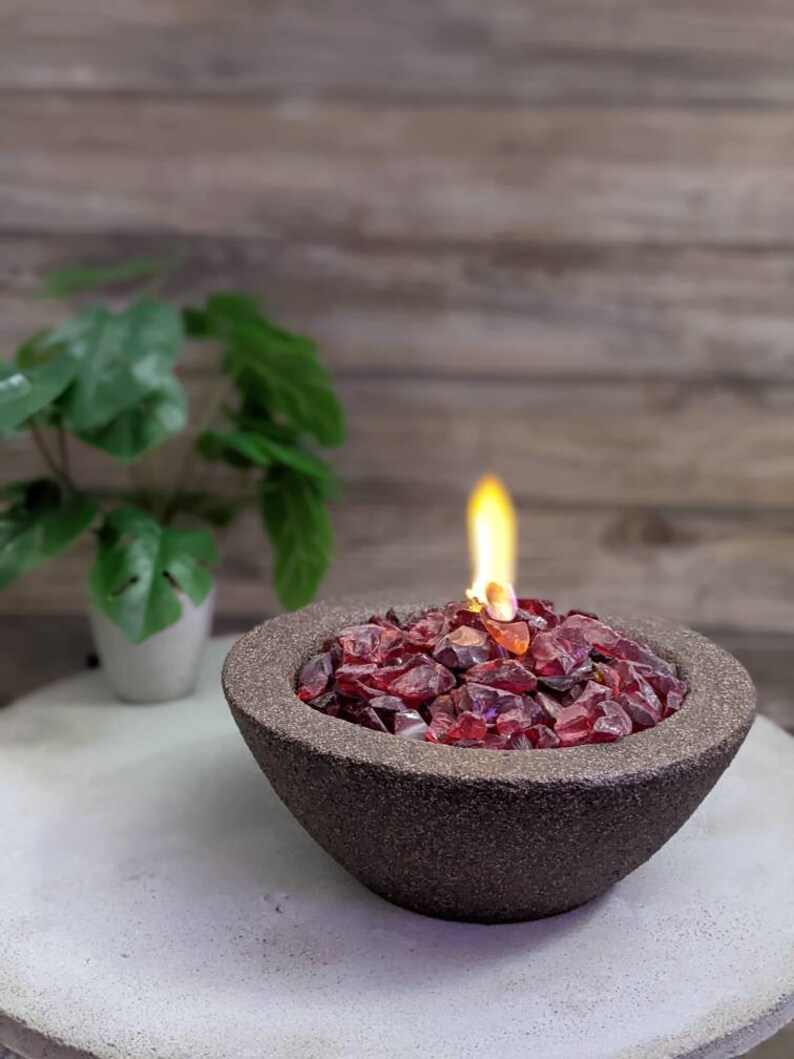 Fire Pit Table Centerpiece Trending Now Outdoor Furniture - Etsy