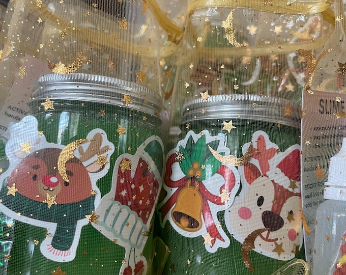 10 Christmas Slime Names Design Bundle / Slime Pot Stickers / Christmas ...
