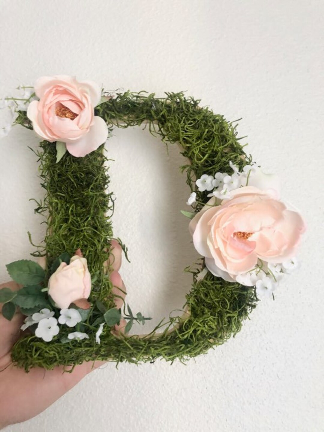 Greenery/ Floral Letter Sign - Etsy