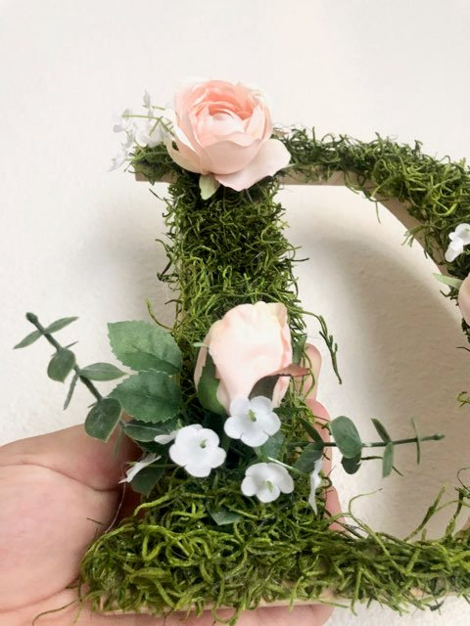 Greenery/ Floral Letter Sign - Etsy