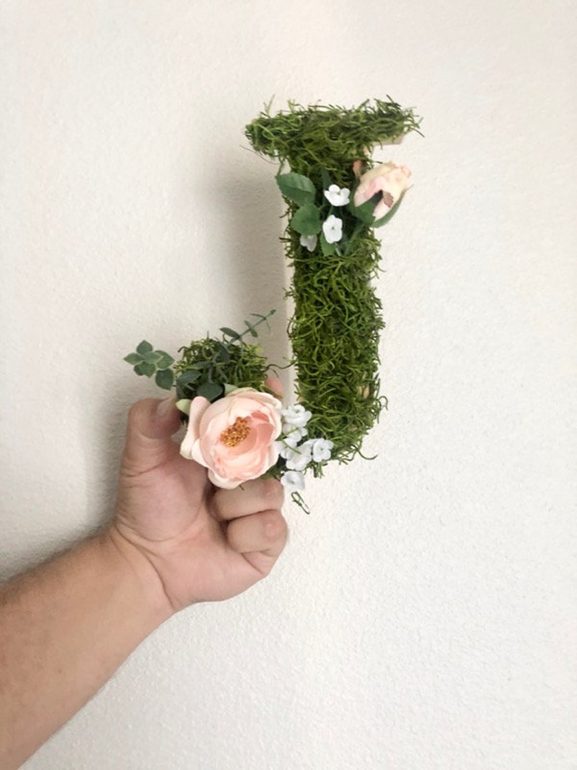 Greenery/ Floral Letter Sign - Etsy