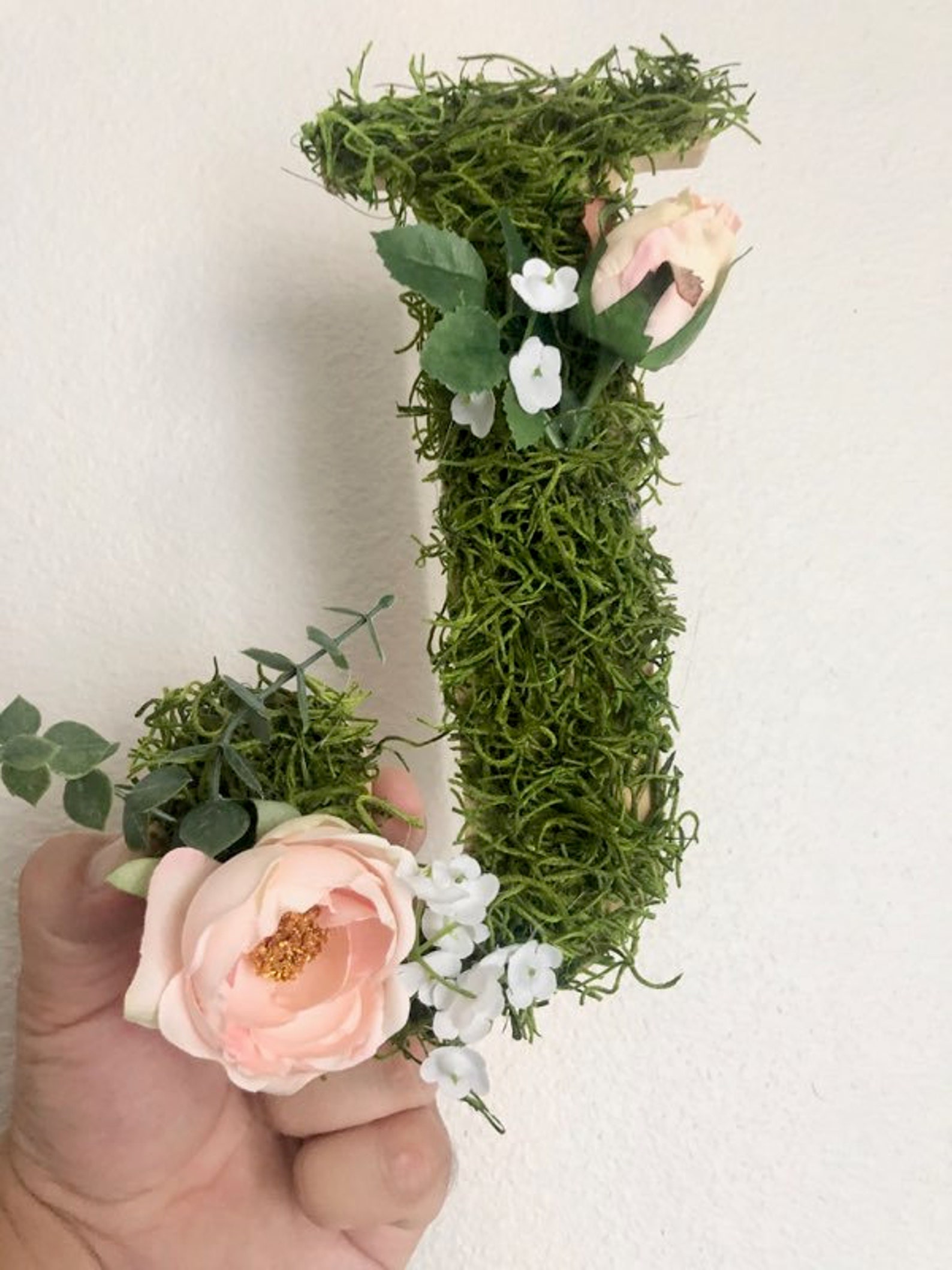 Greenery/ Floral Letter Sign - Etsy