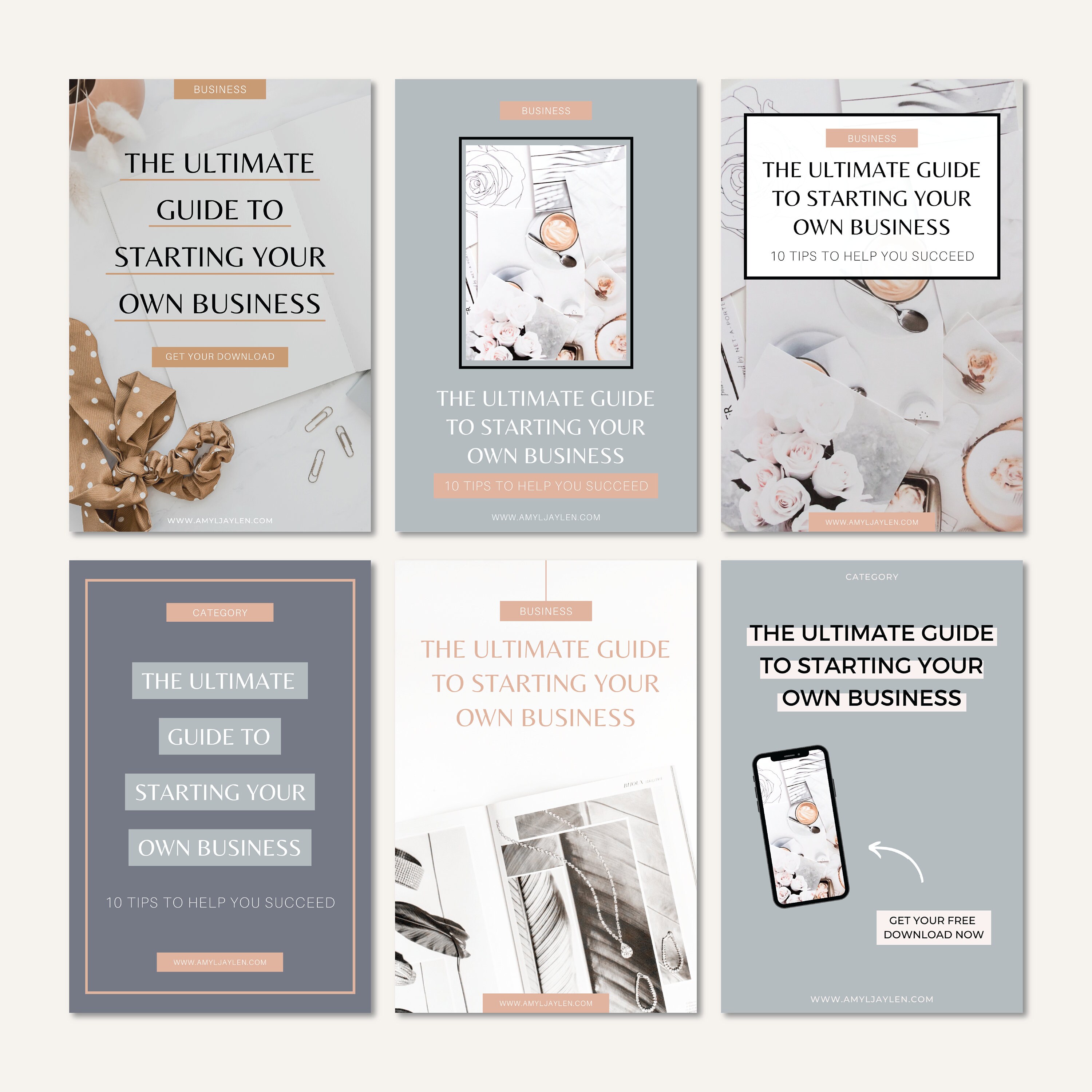 10 Minimal Pinterest Templates Editable Pinterest Templates Canva ...
