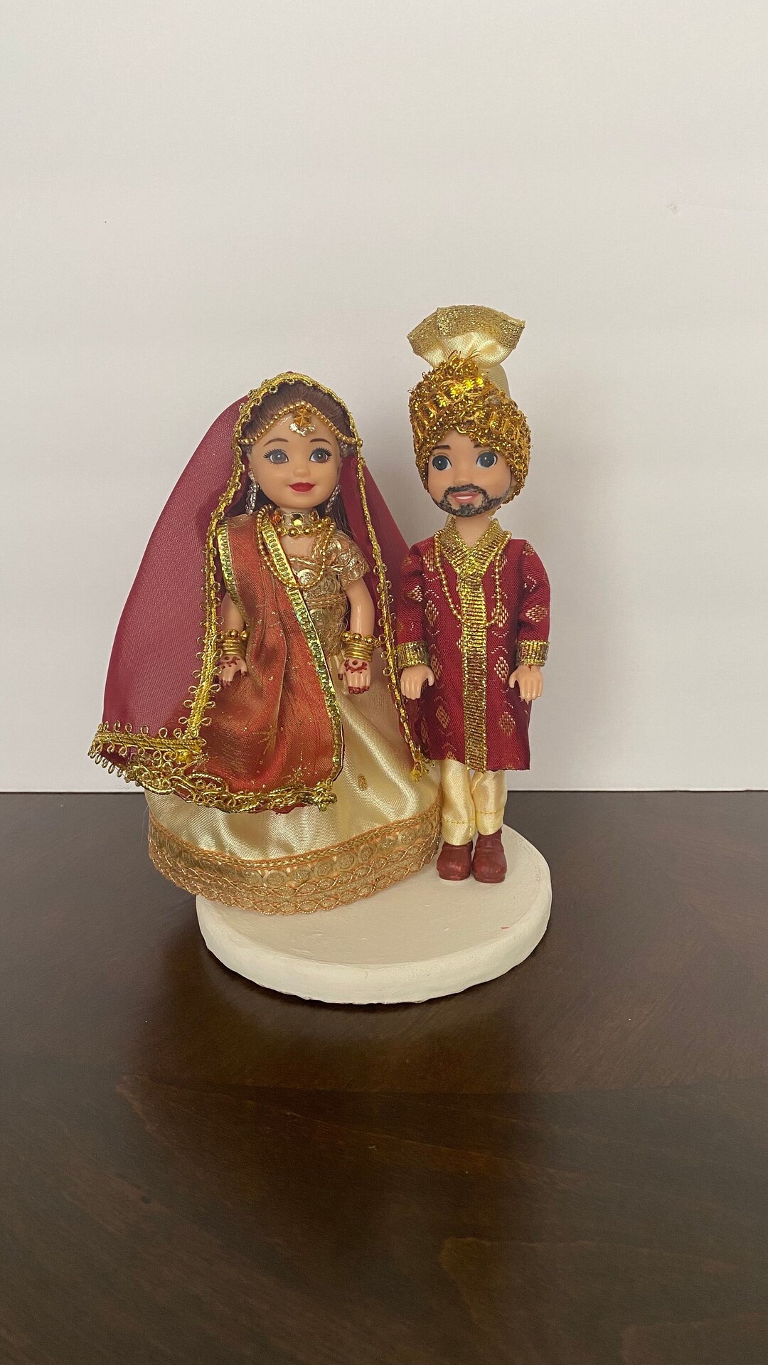 Indian Wedding Cake Topper, Wedding and Anniversary Decor, Traditional ...