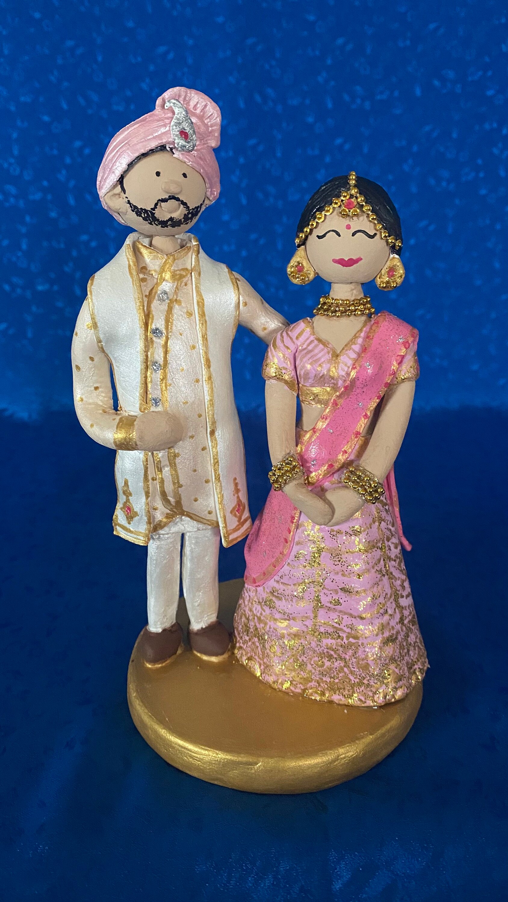 Indian Wedding Cake Topper Indian Cake Topper Wedding and - Etsy