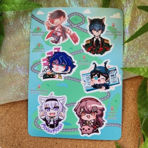 Luxiem and Lazulight Vinyl Sticker Sheet - Etsy