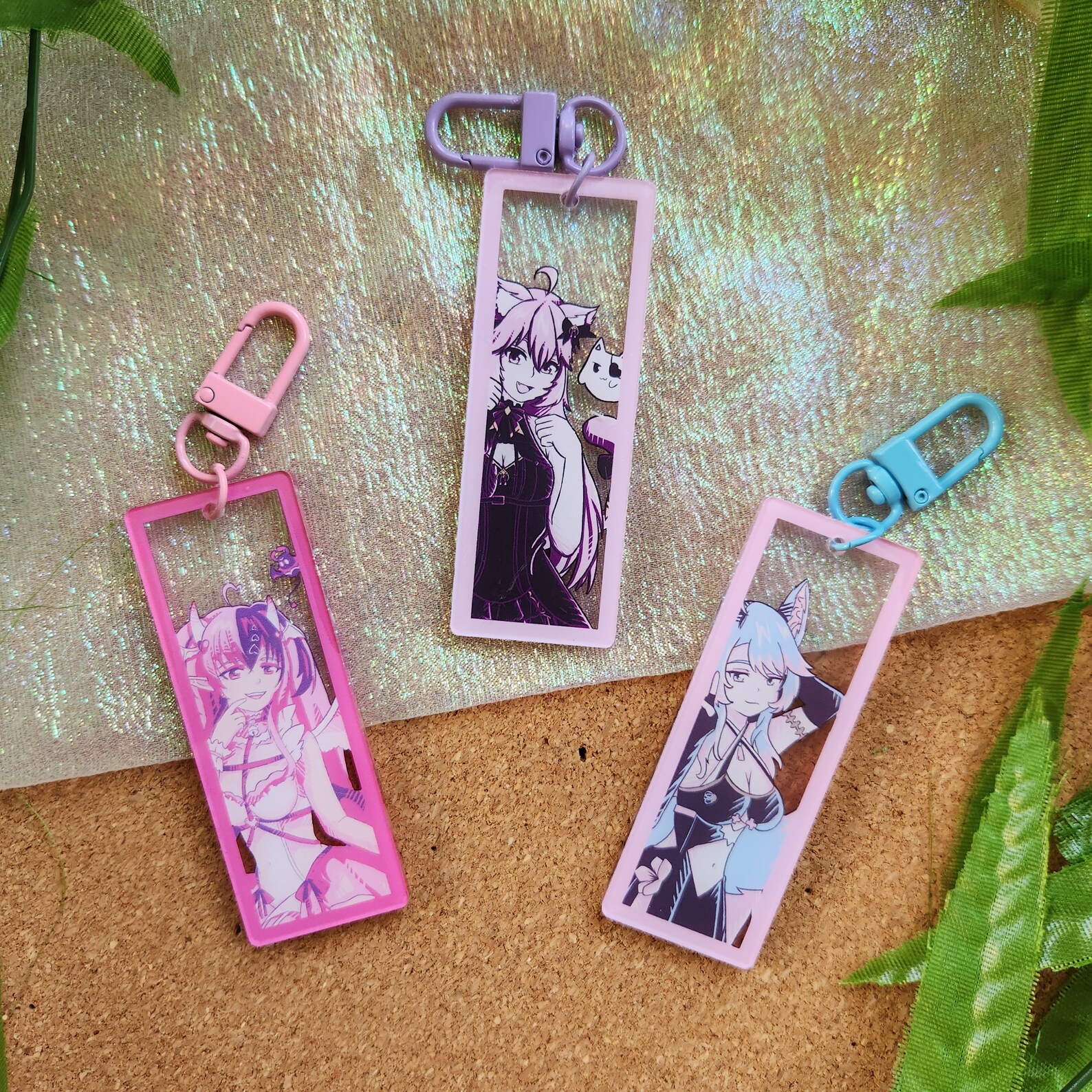 Vshojo Keychains Ironmouse, Silvervale, Nyanners - Etsy